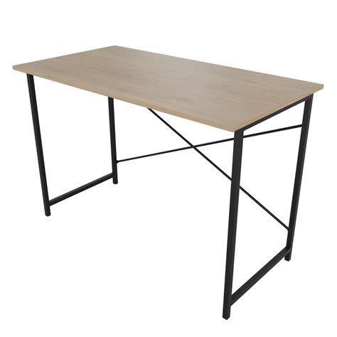Купити Сучасний прямий робочий письмовий стіл лофт 90 см для ноутбука дсп з металевими ніжками