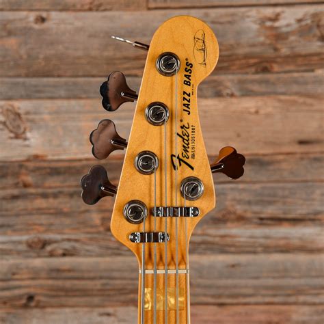 Fender Marcus Miller Artist Series Signature Jazz Bass V Sunburst 2014