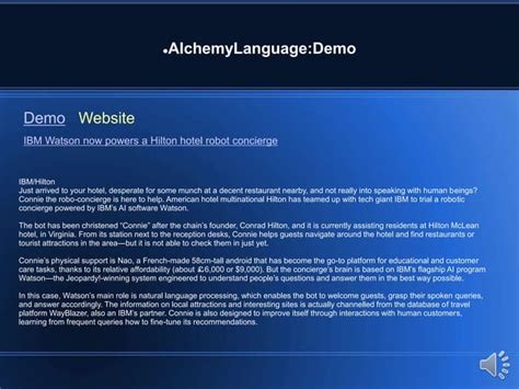 IBM Cognitive Service Introduction PPT IBM Cognitive Service Introduction PPT
