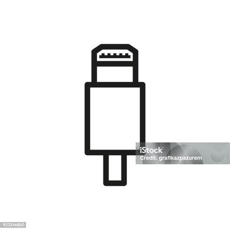 Usb 타입 C 아이콘 벡터 일러스트 레이 션입니다 Usb 케이블에 대한 스톡 벡터 아트 및 기타 이미지 Usb 케이블 교환 글로벌 커뮤니케이션 Istock