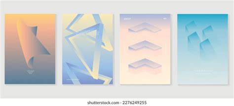 Abstract Gradient Background Vector Set Minimalist Stock Vector Royalty Free 2276249255
