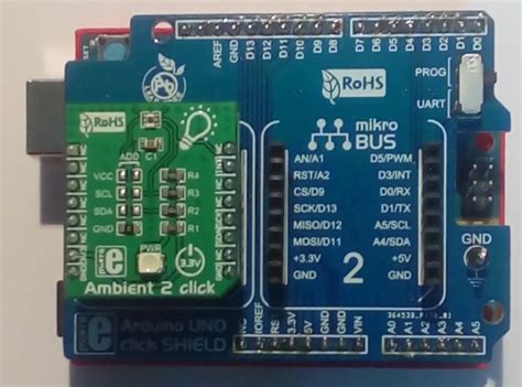 Ambient 2 Click Board On Arduino101 Hackster Io