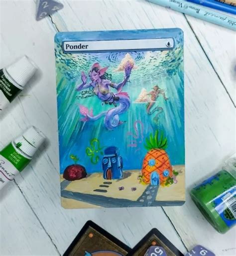 Ponder Mtg Alter Art Spongebob Squarepants Eur 43 19 Picclick Fr