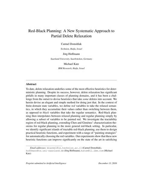 pdf red black planning a new systematic approach to partial · for example monotonic