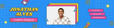 Bright Retro Pixel Linkedln Banner Template Template