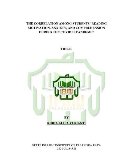 Motivation For Reading Questionnaire Mreq