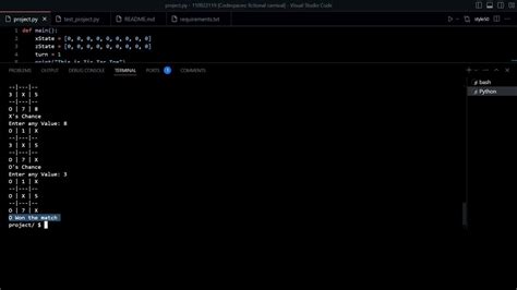 tic tac toe cs50 youtube