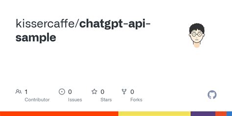 Github Kissercaffechatgpt Api Sample
