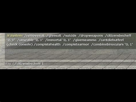 Gmod Chat Commands YouTube