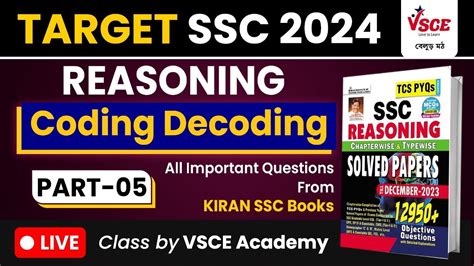 coding decoding part 5 logical reasoning ssc cgl chsl mts gd