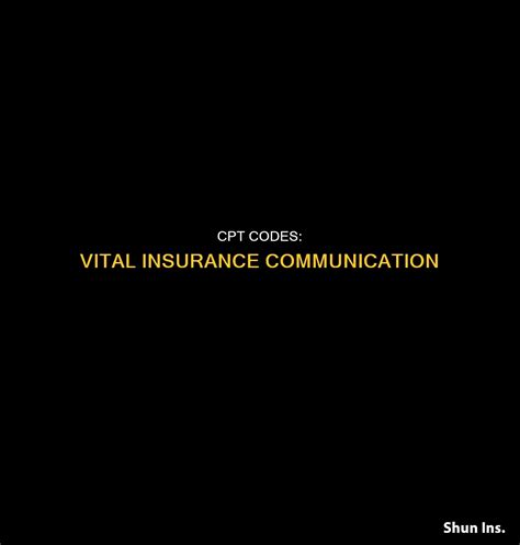 Cpt Codes Vital Insurance Communication Shunins