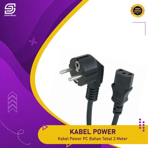 Jual KABEL POWER PC KOMPUTER CPU Proyektor TEBAL Meter Kota Denpasar Javavisual Tokopedia