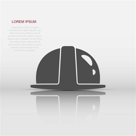 Premium Vector Construction Helmet Icon In Flat Style Safety Cap