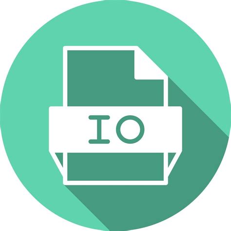 Io File Format Icon 15824381 Vector Art At Vecteezy