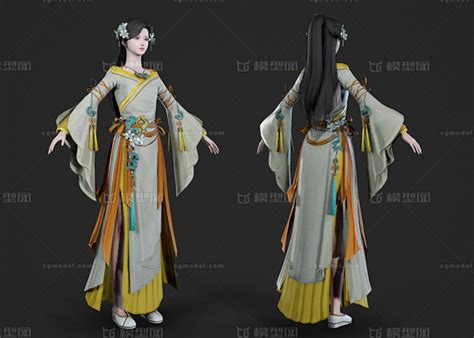 Pbr 古装美女 汉服小姐姐 大家闺秀 性感美女 富家千金 小女孩 小公主 女神 仙女 武侠