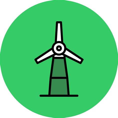 Windmill Filled Circle Icon 51942525 Vector Art At Vecteezy