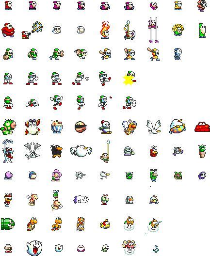 Super Mario Domhan Yoshi Sprite Custom Edited Yoshi Customs