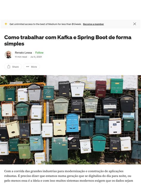 Como Trabalhar Com Kafka E Spring Boot De Forma Simples By Renato