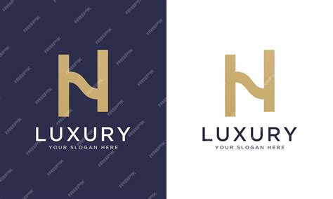 골드 색상의 로얄 프리미엄 문자 H 로고 디자인 벡터 템플릿 명품 회사 브랜딩을 위한 아름다운 로고타입 디자인 프리미엄 벡터