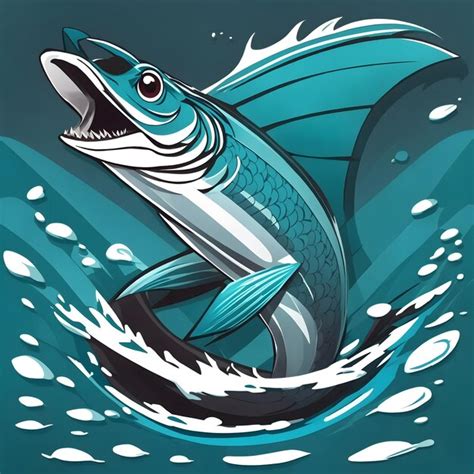 Premium Photo Barracuda Illustration Ai Generative