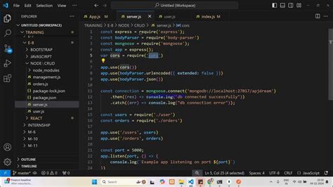 How To Connect React Frontend With Express Using Cors Youtube