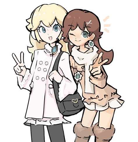 Princess Peach And Princess Daisy Mario Drawn By 2909kjk Danbooru