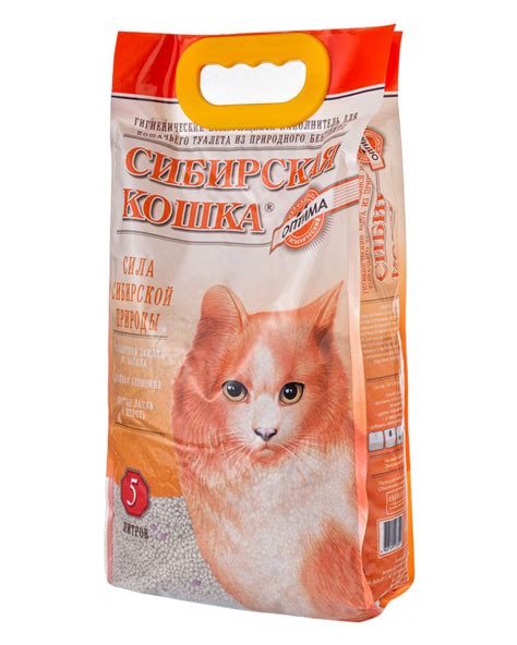 Комкующийся наполнитель «Оптима 5л Сибирская кошка