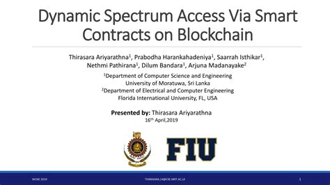 Ppt Dynamic Spectrum Access Via Smart Contracts On Blockchain Powerpoint Presentation Id8873115