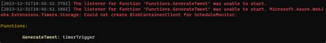 [azure functions] local에서 timetrigger exception