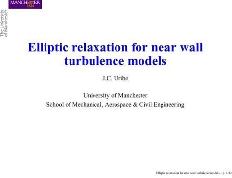 Elliptic Relaxation For Near Wall Turbulence Models