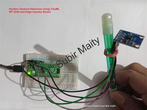 Hand Gesture Recognition For Numbers Using Tinyml