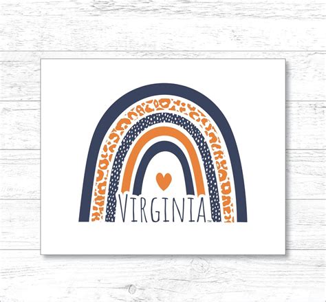 University Of Virginia Wall Art Uva Dorm Decor For College Girls College Decision Day T