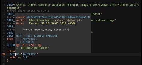 how to show commit that introduced current line in vim r vim