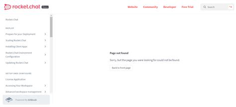 Rocketchatmd Link To System Requirements Page Error 404 · Issue 28746