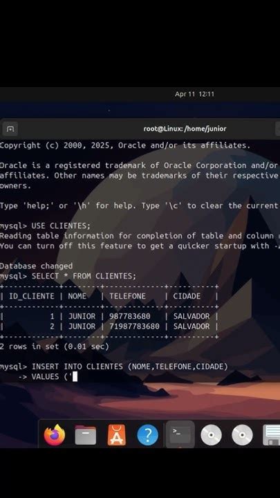 Inserir Dados No Mysql Insert Into Mysql Coding Python Sql Music Youtube