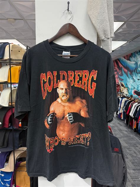 Vintage Goldberg Whos Next Wcw Tee Rushhour206