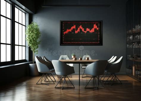 Tv Screen Presentation In Modern Conference Room Research And Analytical Concepts Ai