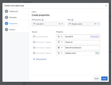 Object And Link Types • Object Types • Create An Object Type • Palantir