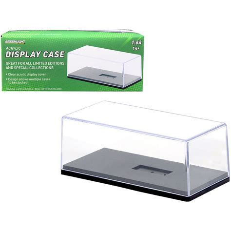 Collectible Acrylic Display Show Case With Black Plastic Base For 1 64