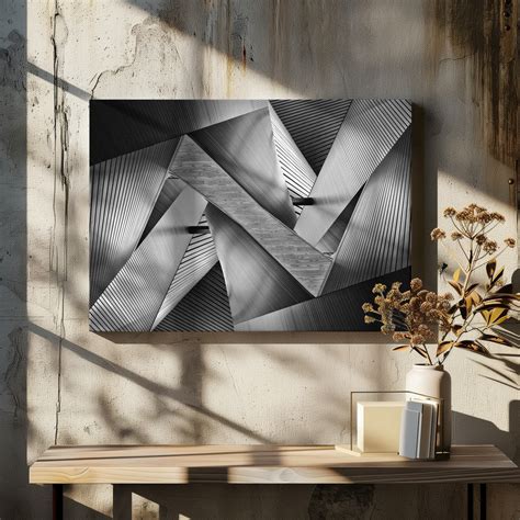 Ivy Bronx Metal Origami Canvas Print Uk