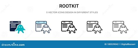 Rootkit Icon Vector Trendy Flat Rootkit Icon From Cyber Collection Isolated On White Background