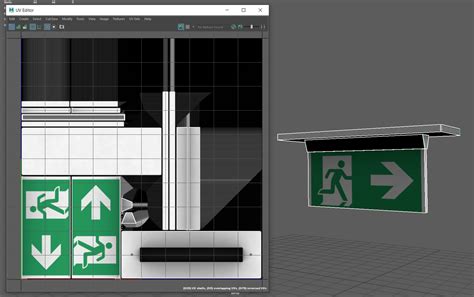 Exit Sign Model TurboSquid 2147094