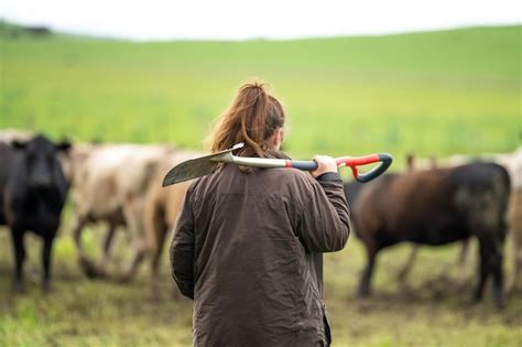 Premium Photo Girl Holding A Soil Sample On A Farm In Australia