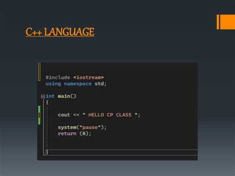 Comparison Between C And C Pptx Programming Languages Computing