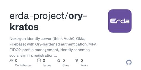 GitHub Erda Project Ory Kratos Next Gen Identity Server Think Auth Okta Firebase With