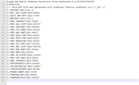Cross Reference Files