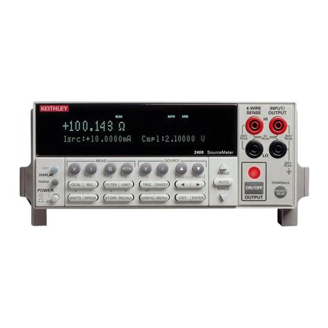 Keithley 2400 Series Sourcemeter® Smu Instruments Trinergy Instrument จัดจำหน่าย สินค้า