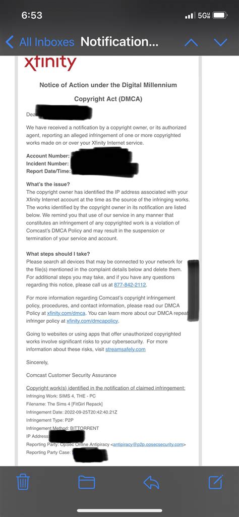 Setup Another Node And Got An Email From Xfinity About Copyright Should