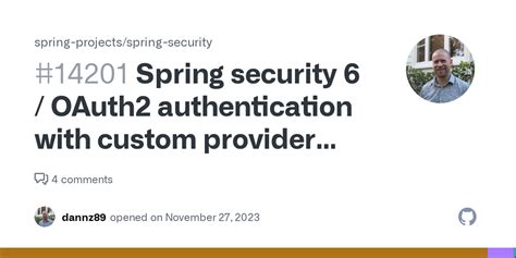 spring security 6 oauth2 authentication with custom provider fails