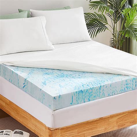 Timimi Memory Foam Mattress Topper King 3 Inch Gel Cooling Mattress Pad For King
